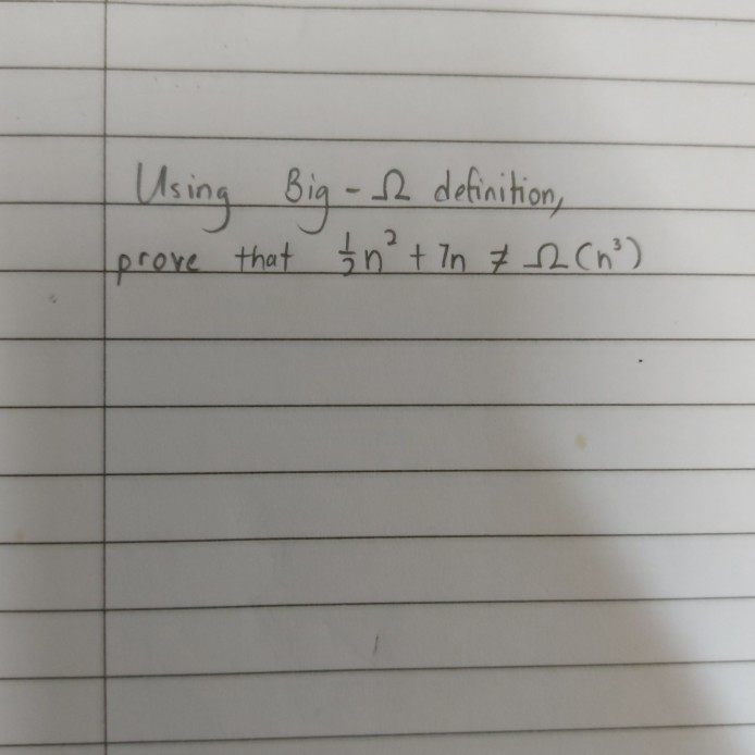 Solved Using Big Big --- definition prove that I n²+ in | Chegg.com