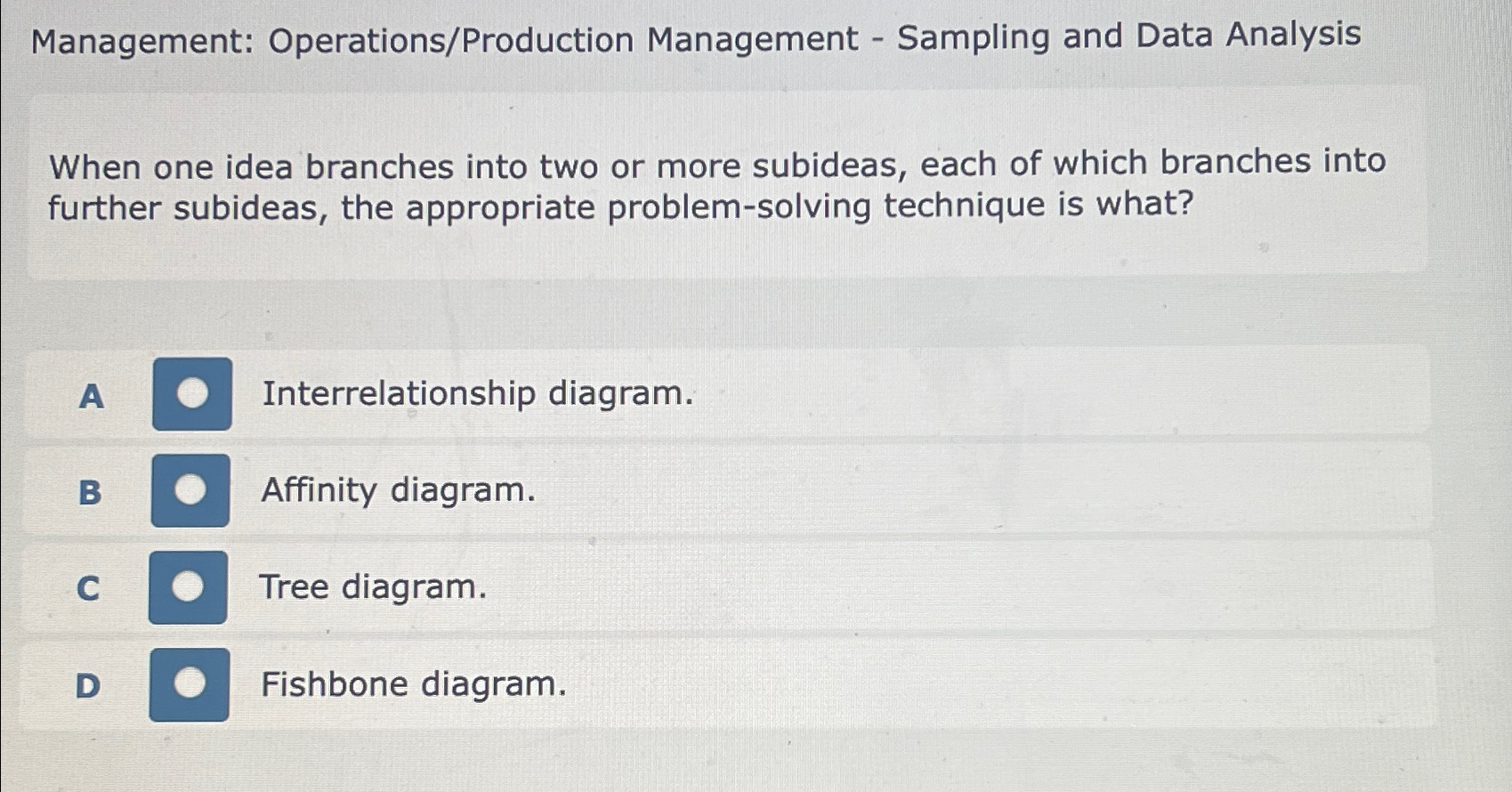 Solved Management: Operations/Production Management - | Chegg.com