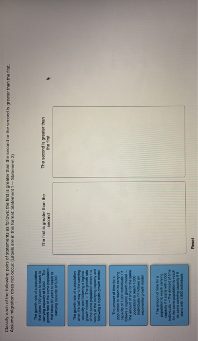 Classify each of the following pairs of statements as | Chegg.com