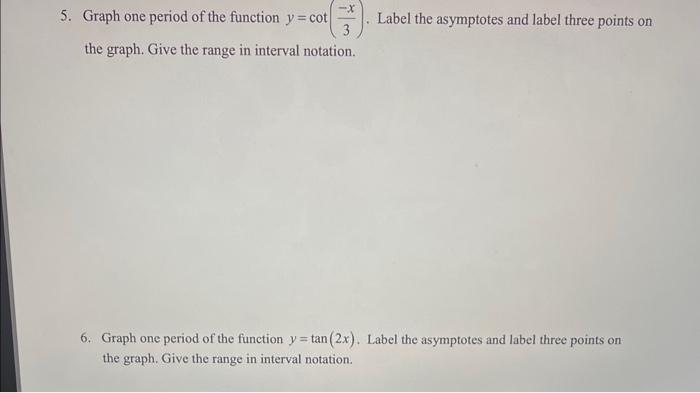 Solved 1. Graph one period of the function y=−2sec(x). Label | Chegg.com