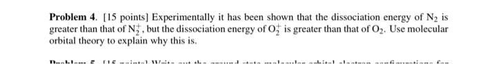 Solved Problem 4. [ 15 points] Experimentally it has been | Chegg.com