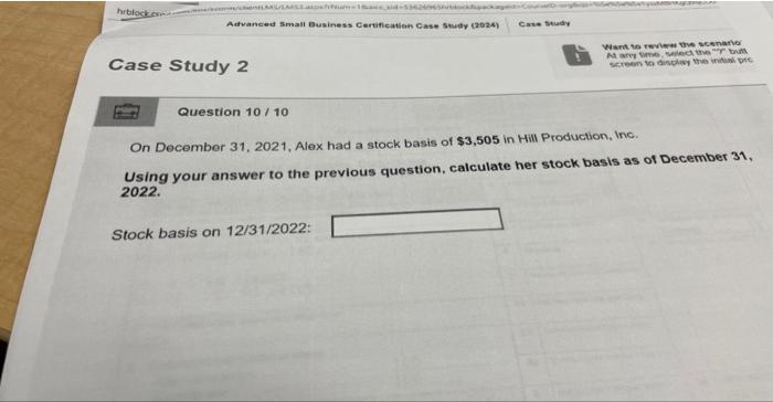 Shareholder's share of Income, Deductions, Creditn, | Chegg.com