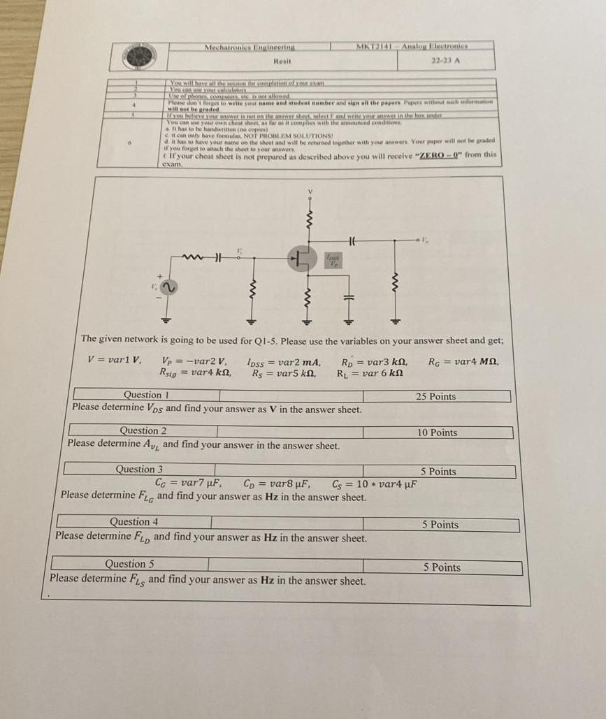 The given network is going to be used for Q1-5. | Chegg.com
