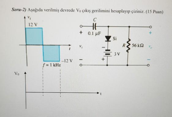 Solved Calculate and draw the V0 output voltage in the | Chegg.com