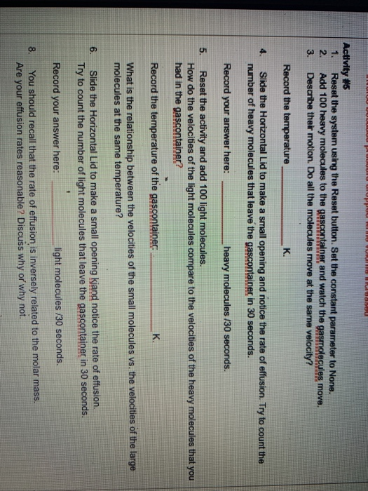Solved 3 5 17 Introduction to the Gas Laws-Instructions and | Chegg.com