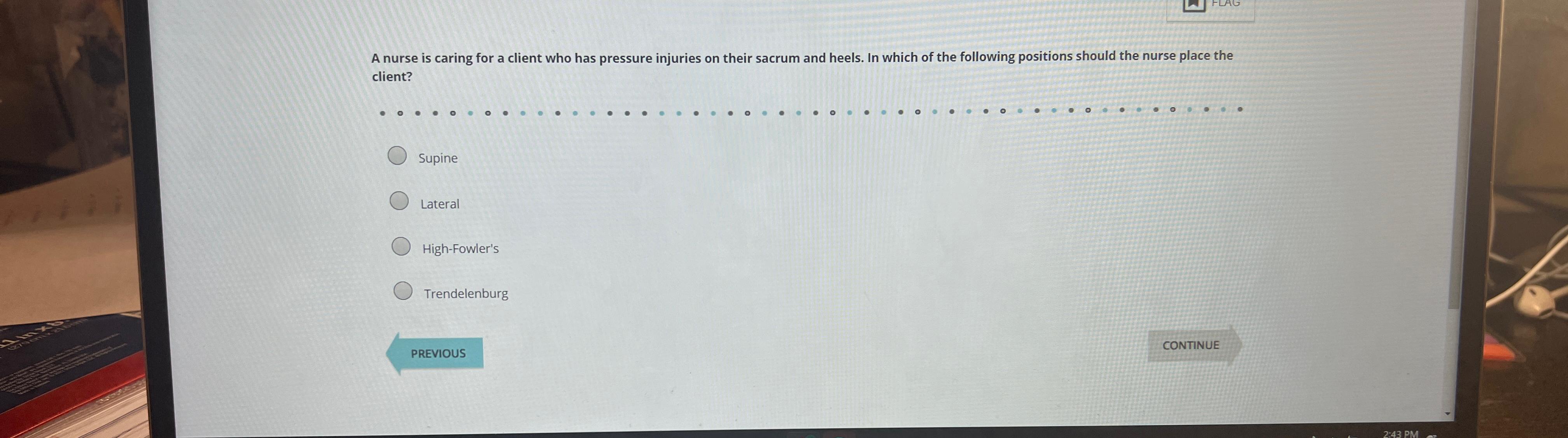 Solved A nurse is caring for a client who has pressure | Chegg.com
