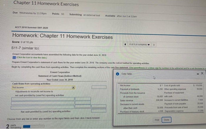 Solved Chapter 11 Homework Exercises Due Wednesday by | Chegg.com