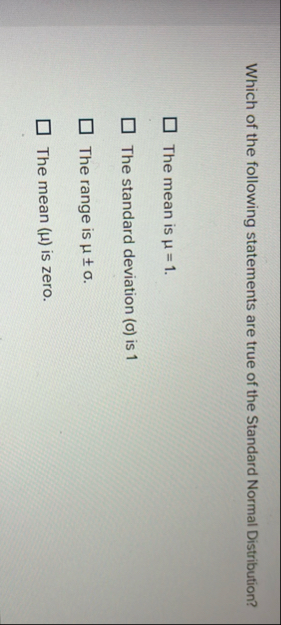 Solved Which of the following statements are true of the | Chegg.com