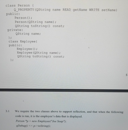 Solved 53.1 ﻿We require the two classes above to support | Chegg.com