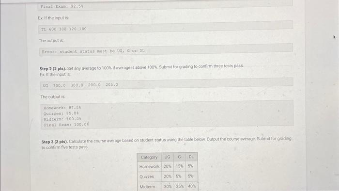 Solved 6.1 LAB* (H) : Program: Grade calculator Program | Chegg.com