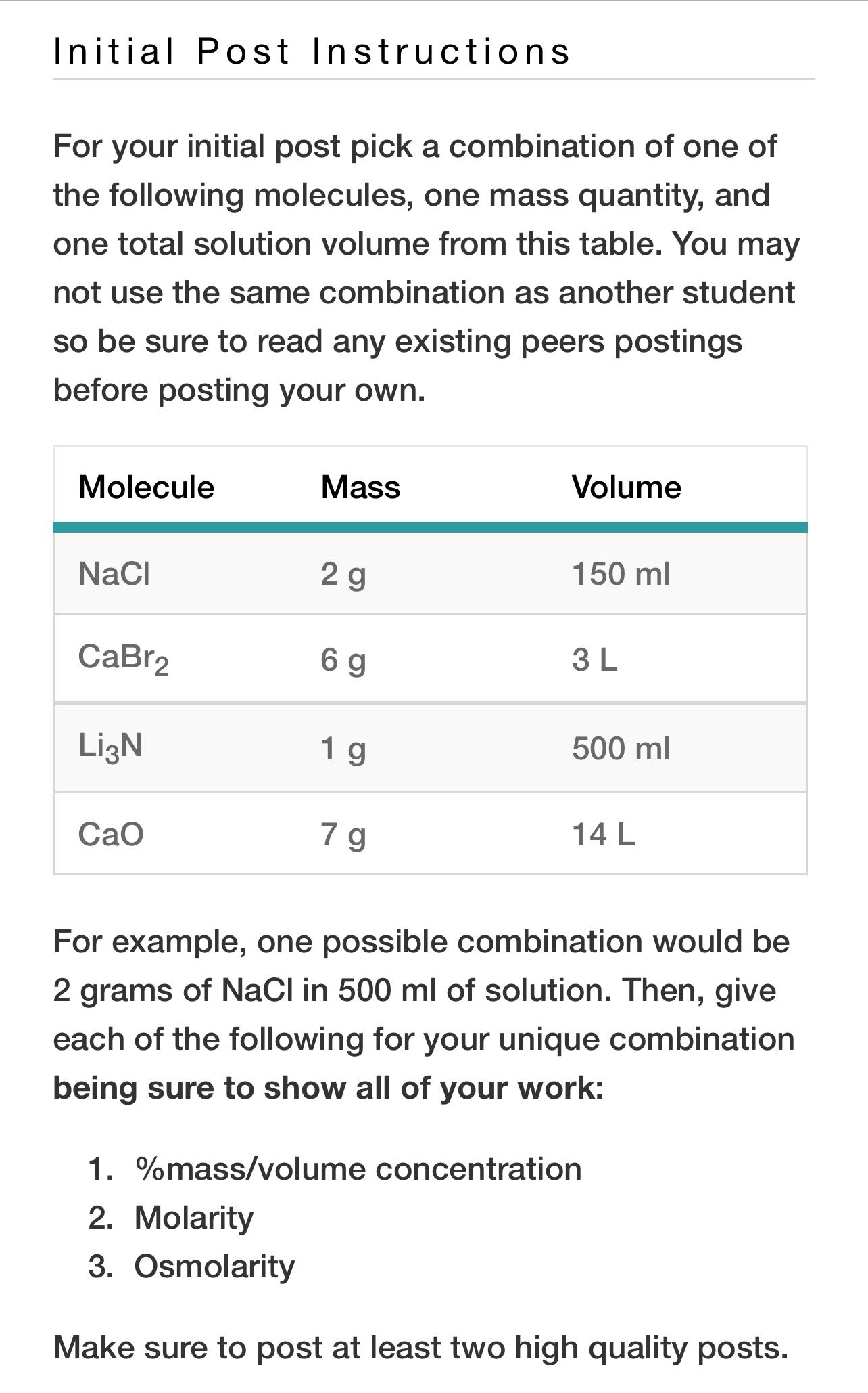 Solved Initial Post InstructionsFor your initial post pick a | Chegg.com