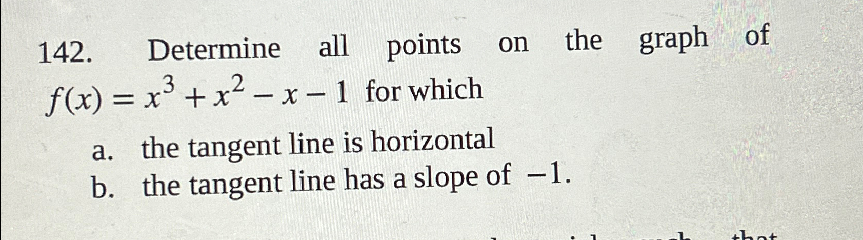 Solved Determine all points on the graph of f(x)=x3+x2-x-1 | Chegg.com