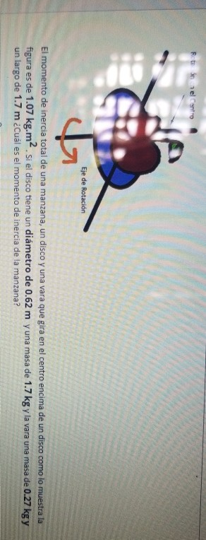 Solved The total moment of inertia of an apple, a disk and a | Chegg.com