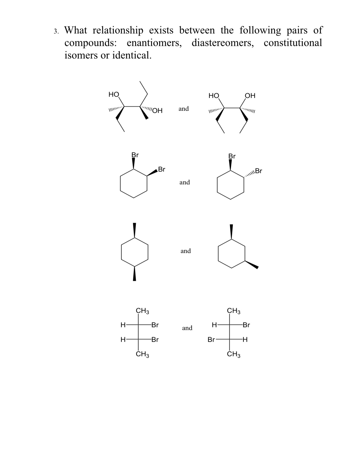 Solved What relationship exists between the following pairs | Chegg.com