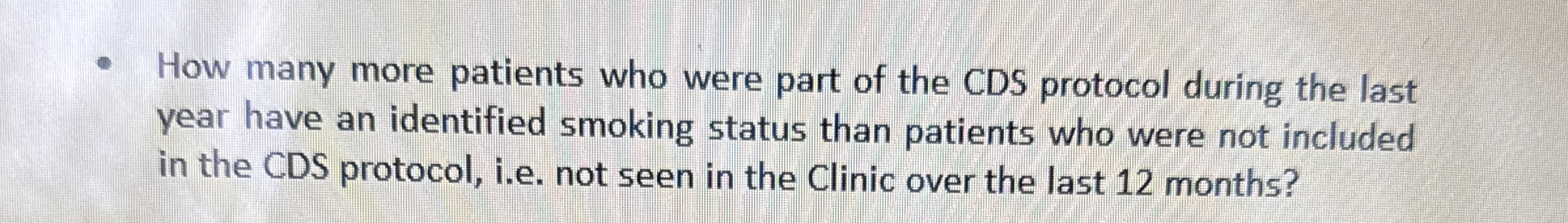 Solved How many more patients who were part of the CDS | Chegg.com