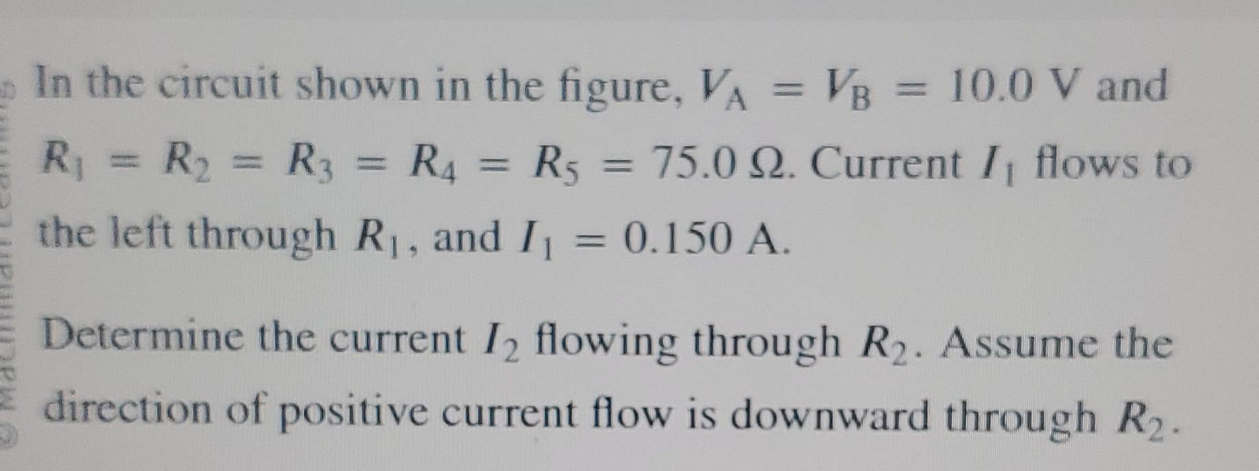 Solved In the circuit shown in the figure, VA = VB = 10.0 V | Chegg.com