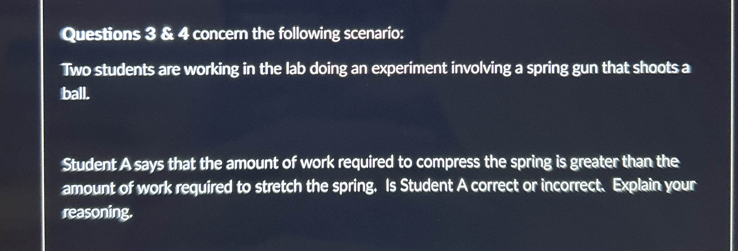 Solved Questions 3&4 ﻿concem the following scenario:Two | Chegg.com