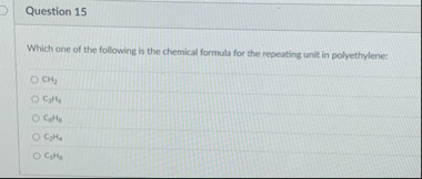 Solved Question 15Which one of the following is the chemical | Chegg.com