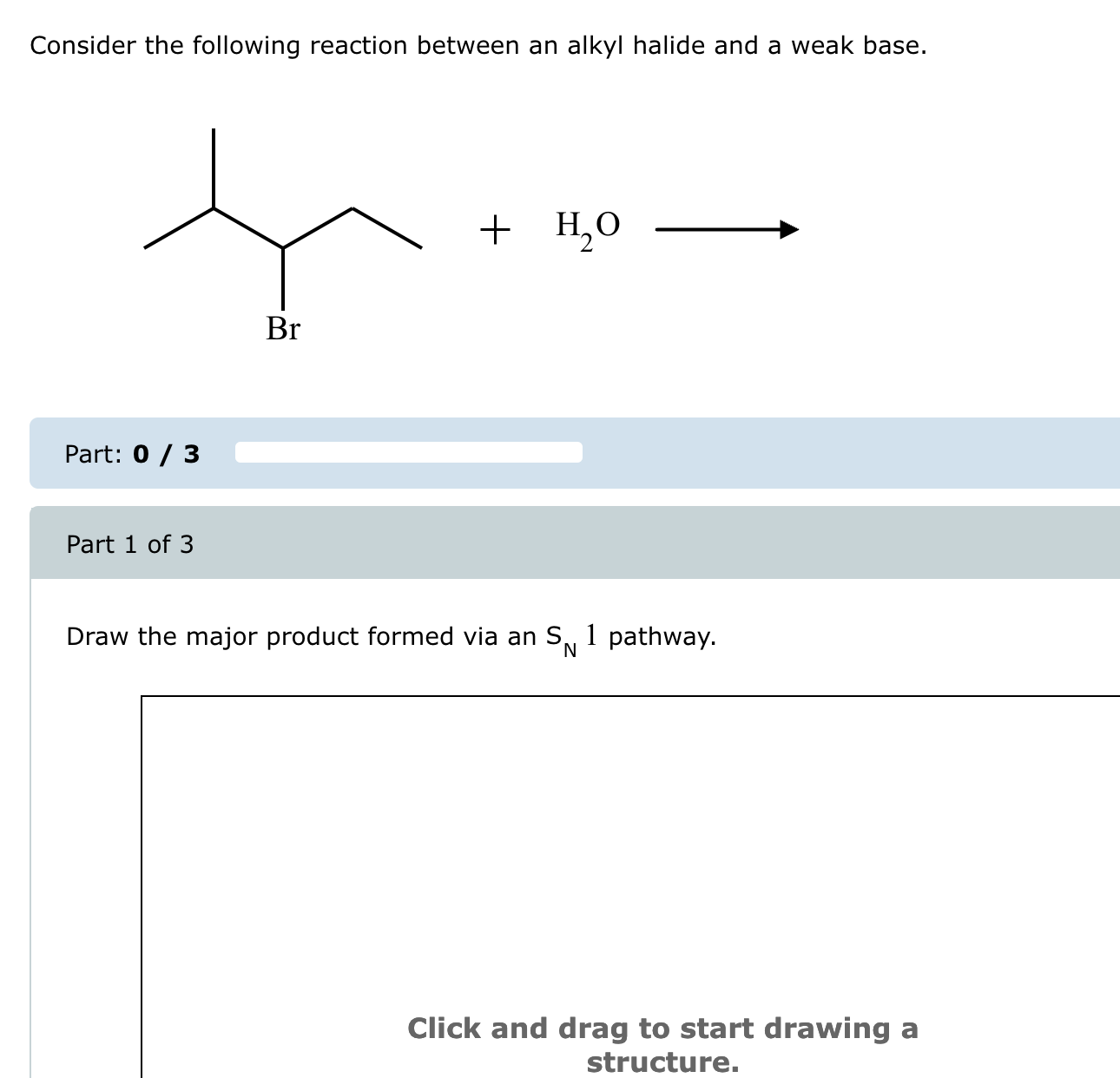 Solved Consider the following reaction between an alkyl | Chegg.com