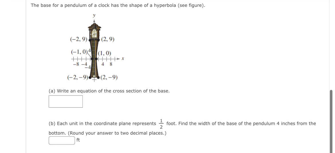 Solved The base for a pendulum of a clock has the shape of a | Chegg.com