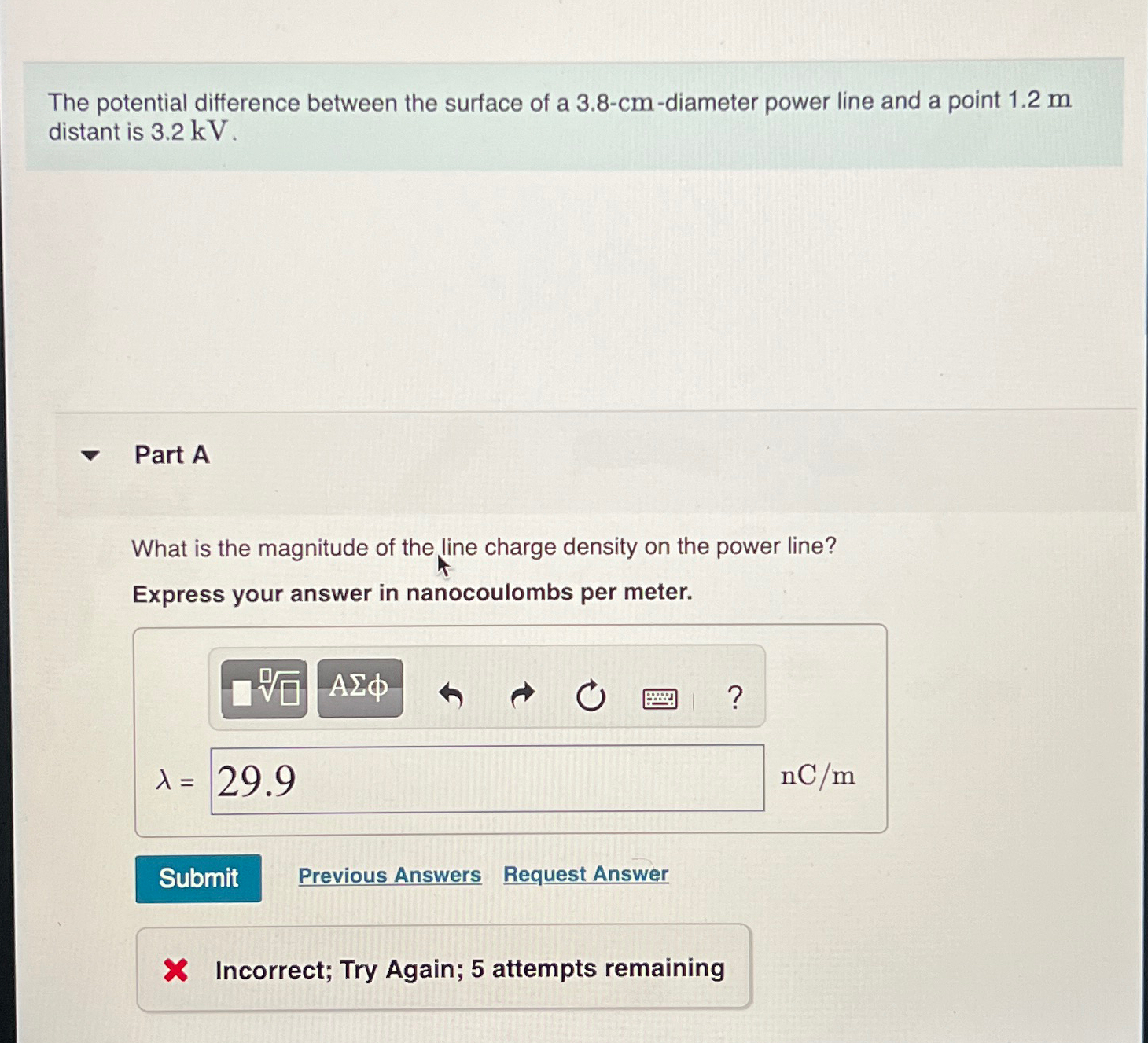 Solved The potential difference between the surface of a | Chegg.com