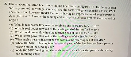 Solved This is about the same line, shown in'one-line format | Chegg.com