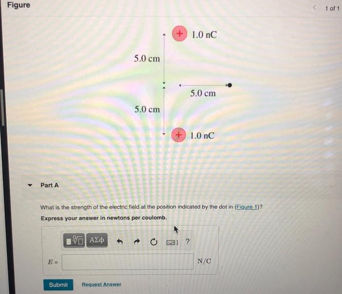 Solved What is the strength of the electric field at the | Chegg.com
