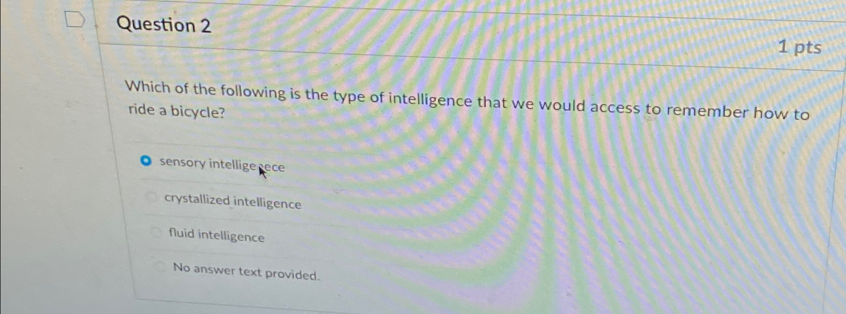 Solved Question 21 ﻿ptsWhich of the following is the type of | Chegg.com