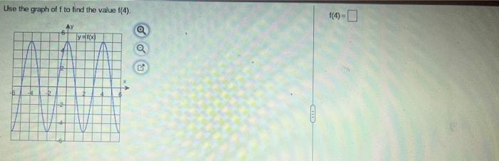 Solved Use the graph of f to lind the value 1(4). f(4)= | Chegg.com