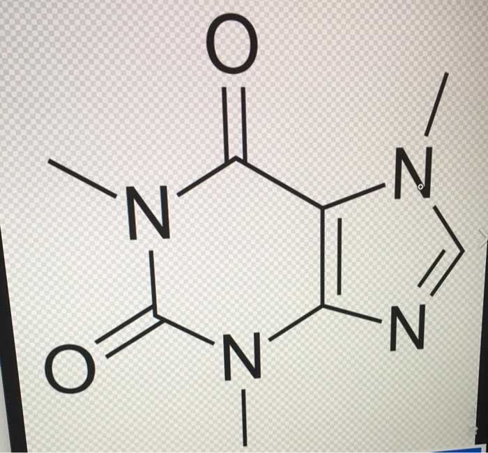 Solved label ALL the functional groups found in the Caffeine | Chegg.com