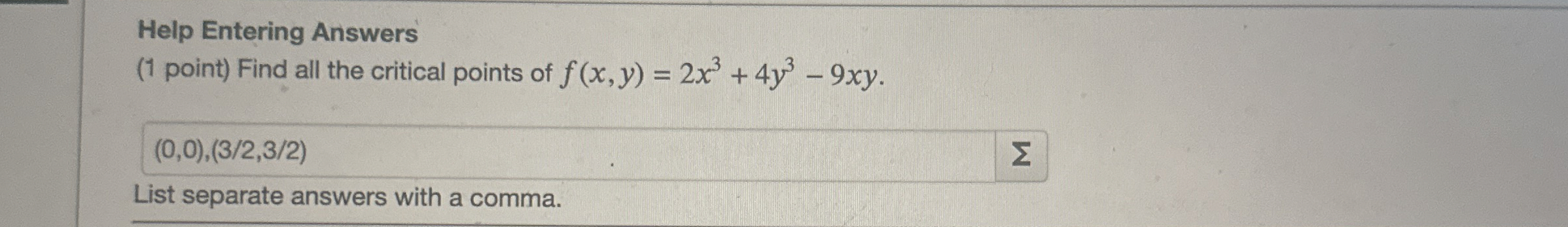 Solved Help Entering Answers(1 ﻿point) ﻿Find all the | Chegg.com