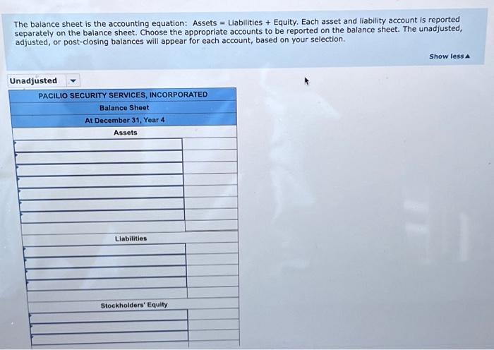 Solved The trial balance of Pacilio Security Services, | Chegg.com