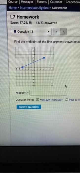 Solved Course Messages Forums Calendar Gradebook Home > | Chegg.com