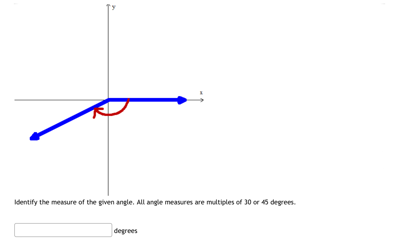 Solved Identify the measure of the given angle. All angle | Chegg.com