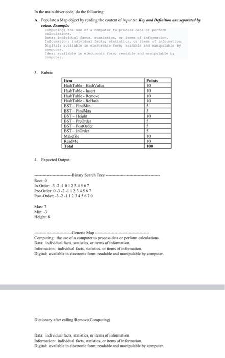 Solved 1. Tree Implementation (BST.h) Add the following | Chegg.com