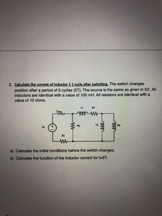 Solved Problem Set 2 AC transient analysis 1. An AC source | Chegg.com