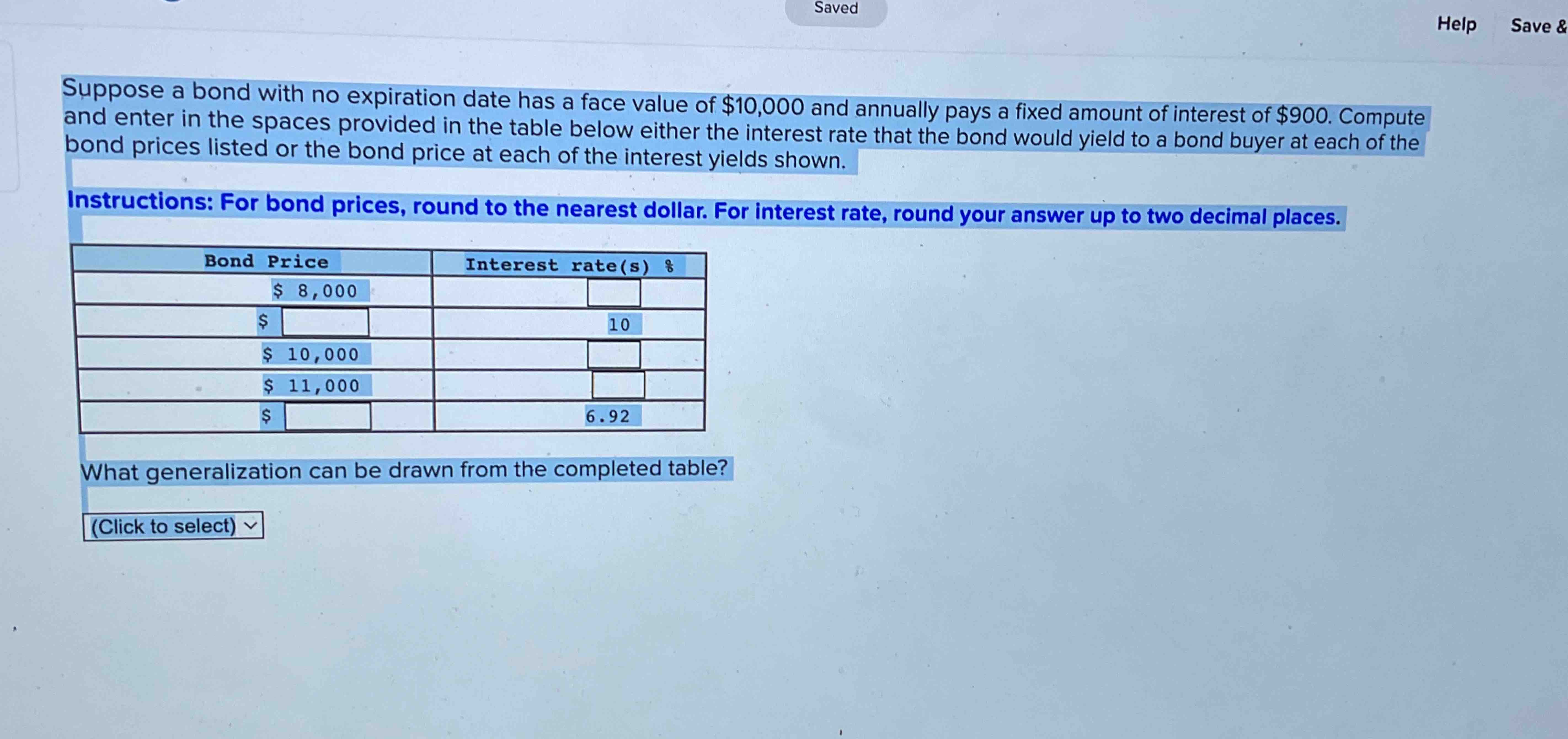 Solved Suppose a bond with no expiration date has a face | Chegg.com