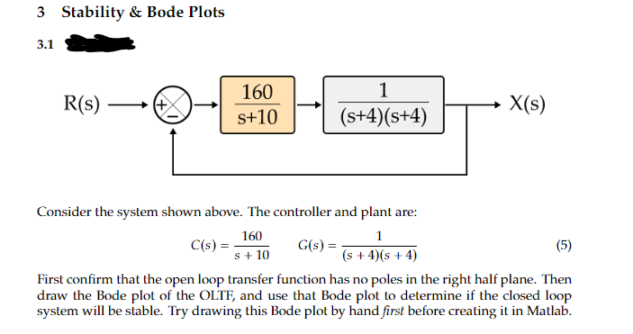 Solved Do both handwritten and matlab3 ﻿Stability & Bode | Chegg.com