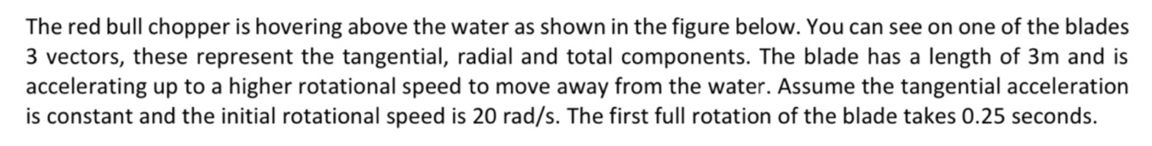 The red bull chopper is hovering above the water as | Chegg.com