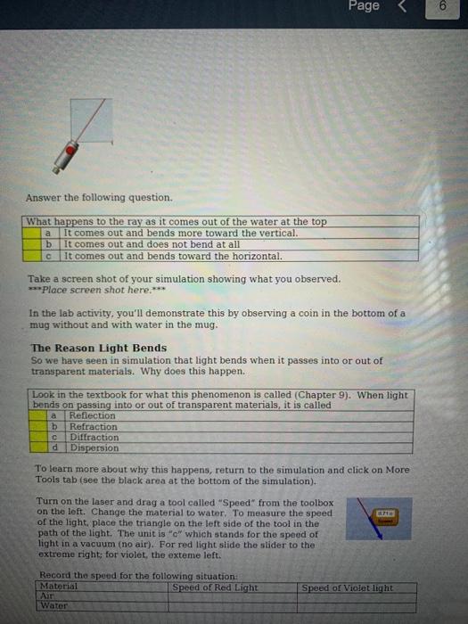 Solved Unit 5 Optics Lab Theory This lab will explore | Chegg.com