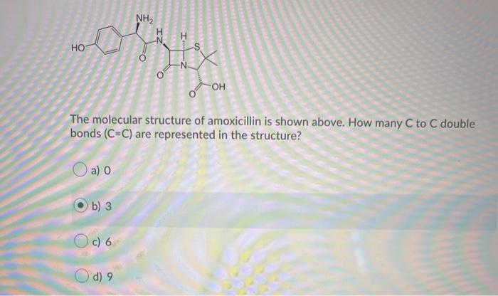 Solved NH2 H -N H HO -OH The molecular structure of | Chegg.com