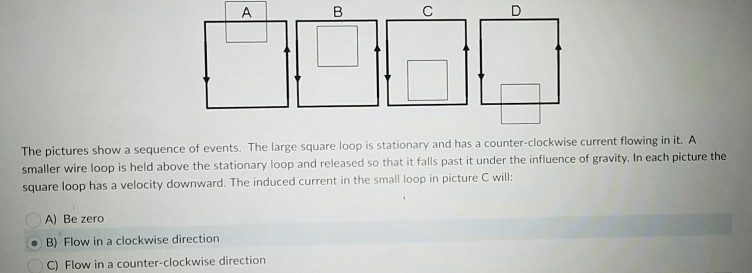 Solved The pictures show a sequence of events. The large | Chegg.com