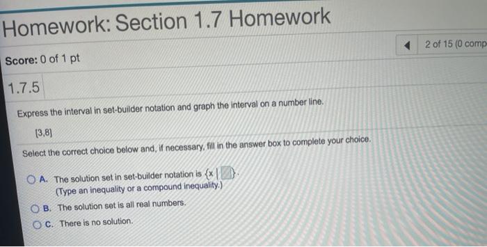 Solved Math 1110 06 1 Homework Section 1 7 Homework 1 Of