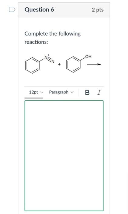 Solved Complete the following reactions: | Chegg.com