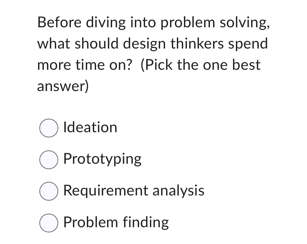Solved Before diving into problem solving, what should | Chegg.com