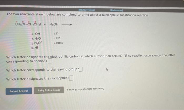 Solved [Review Topics) The two reactants shown below are | Chegg.com