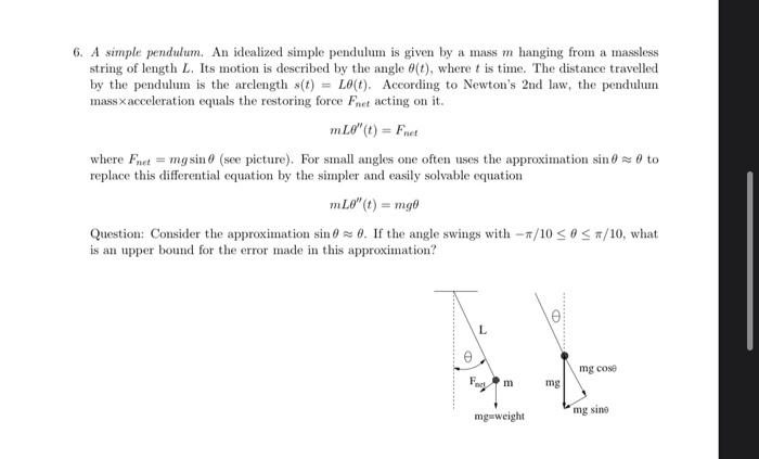 Solved i need help figuring out the error approximqtion to | Chegg.com
