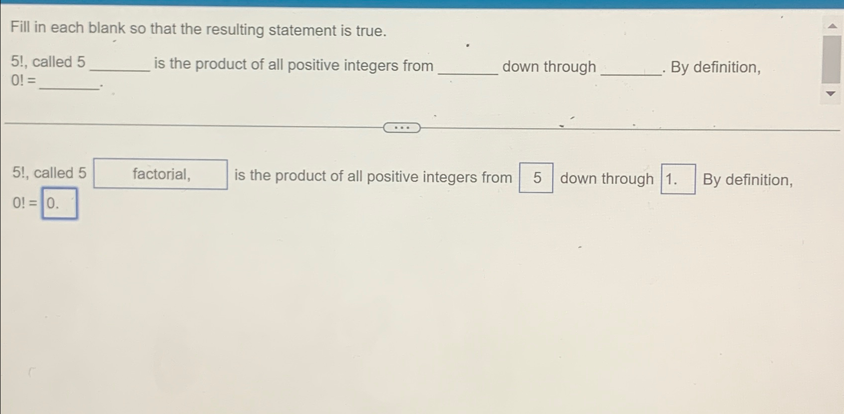 Solved Fill in each blank so that the resulting statement is | Chegg.com
