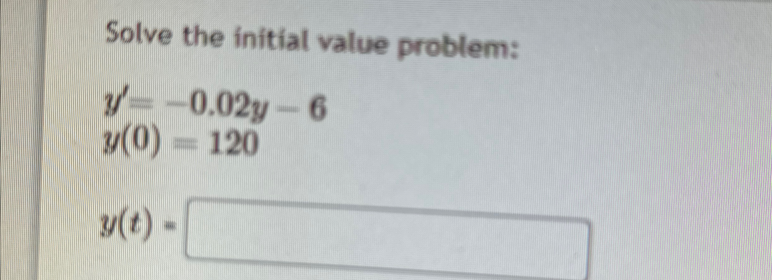 Solve the initial value | Chegg.com