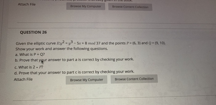 Solved POLO SE LE UUUR Attach File Browse My Computer Browse | Chegg.com